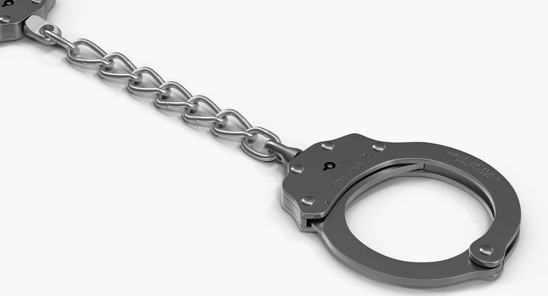 3d Model Chain Link Handcuffs