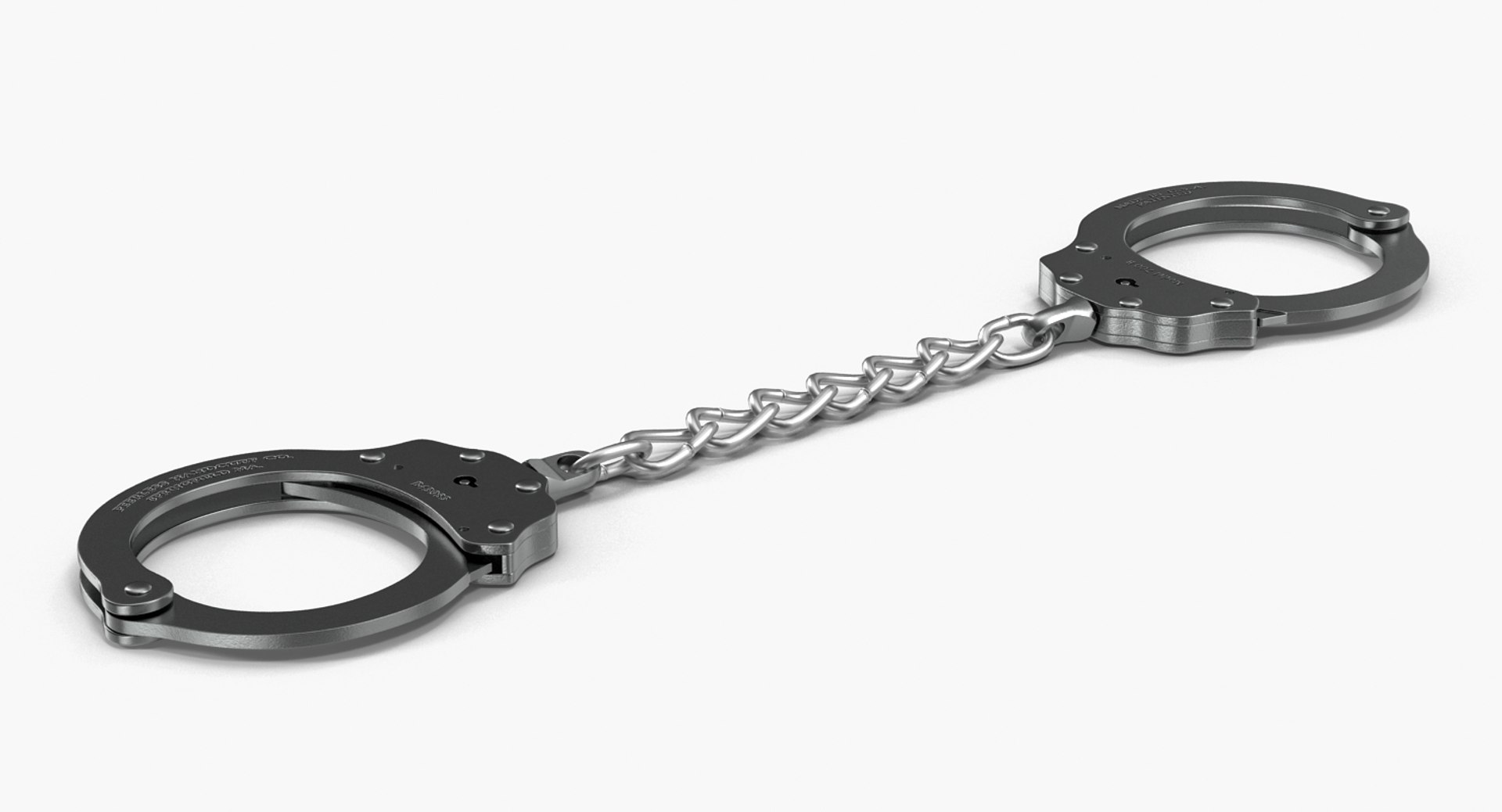 3d Model Chain Link Handcuffs