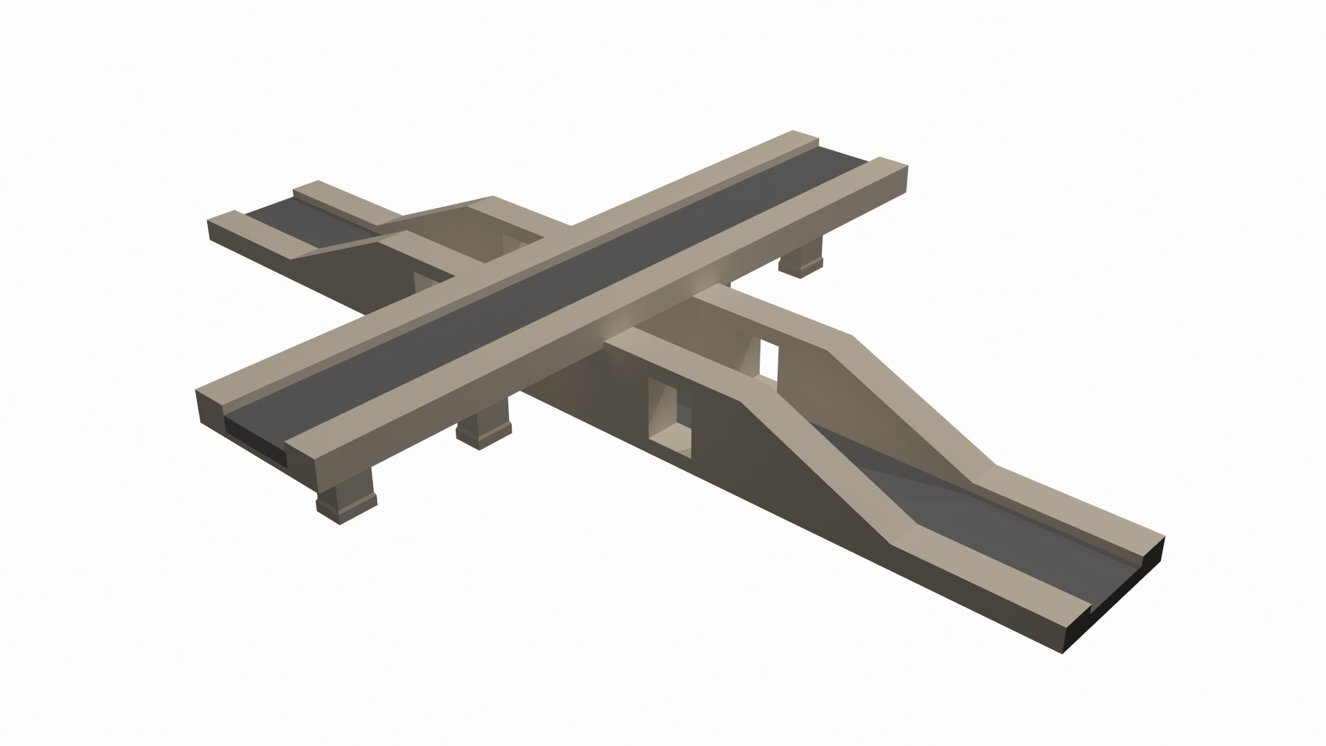 3D Model Isometric Roads - TurboSquid 1460379