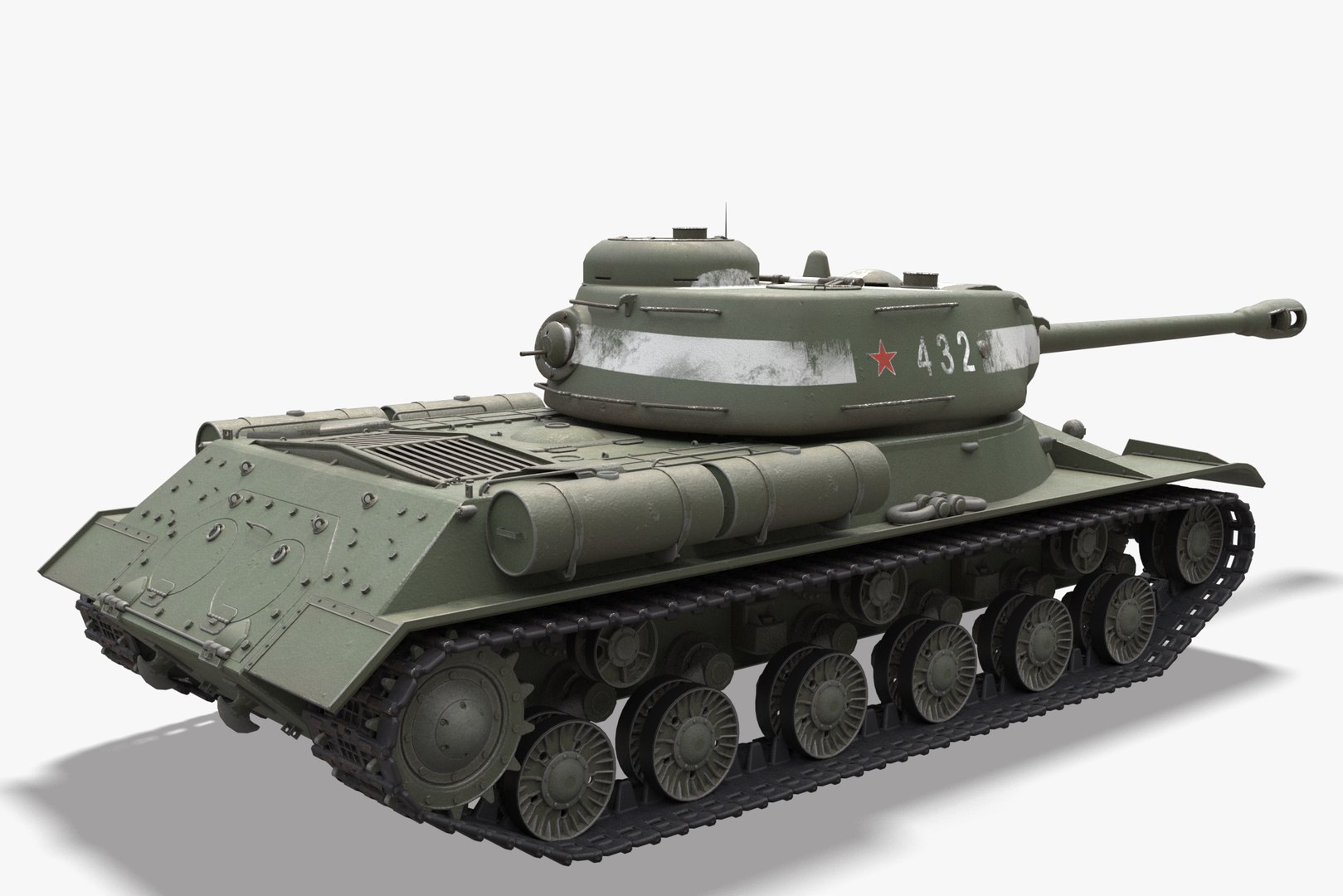 Is-2 tank 3D model - TurboSquid 1284555