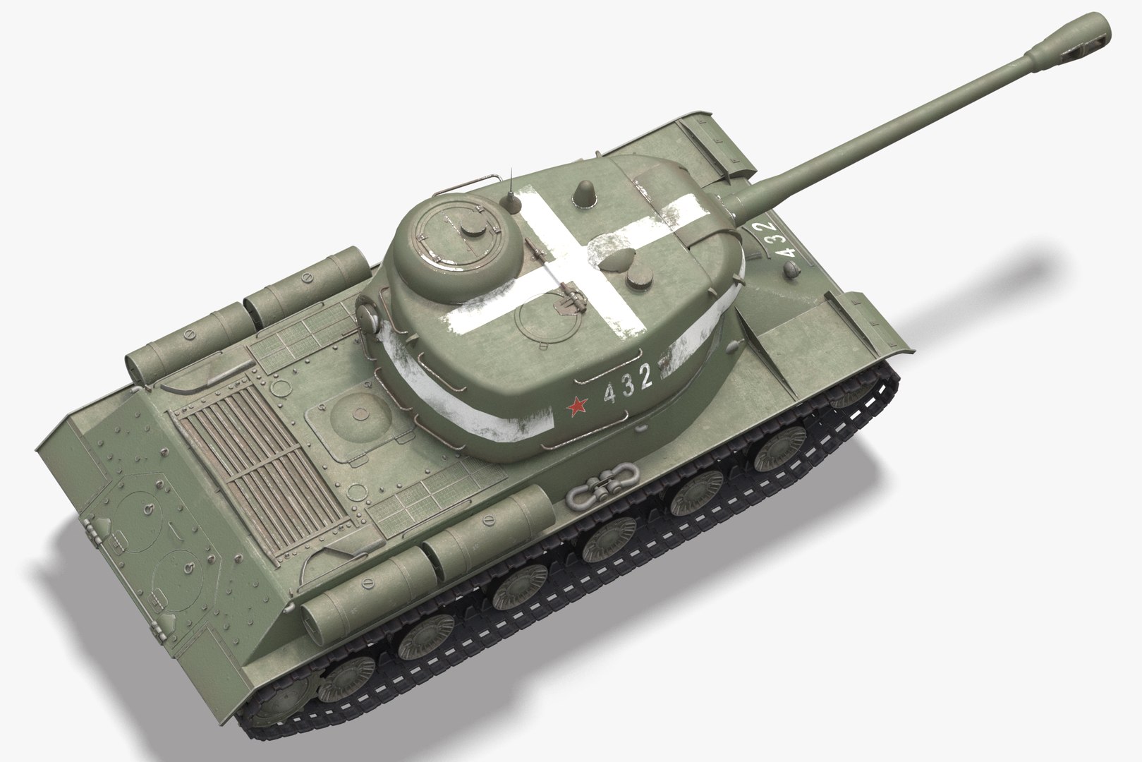 Is-2 tank 3D model - TurboSquid 1284555