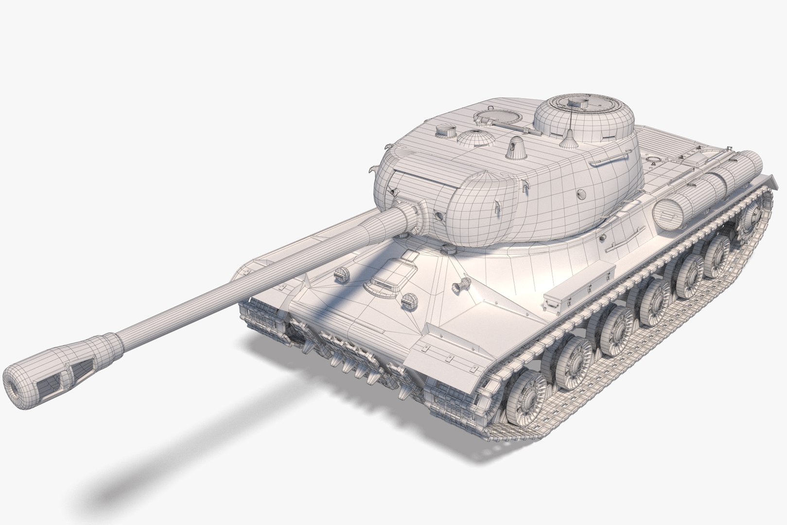Is-2 tank 3D model - TurboSquid 1284555