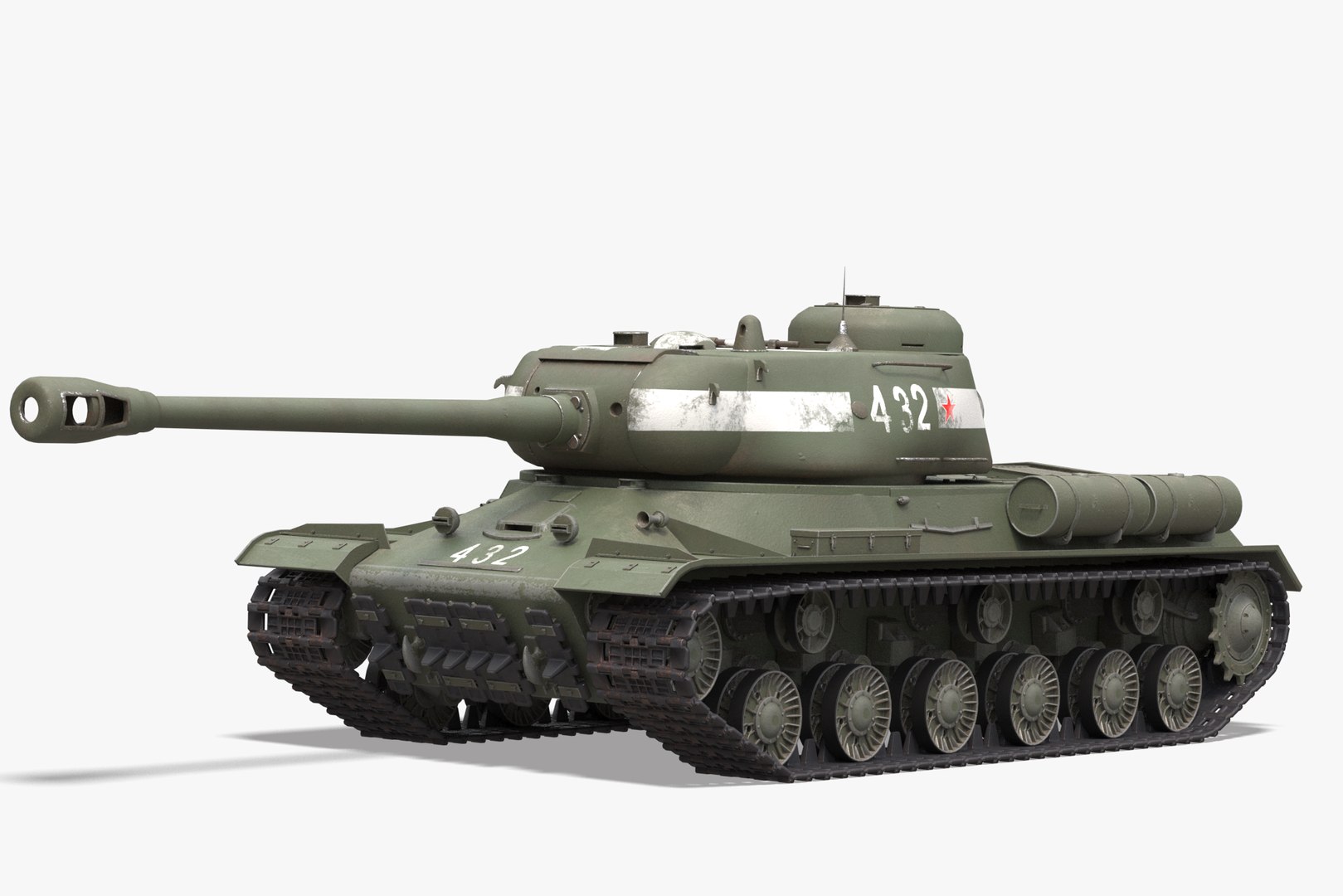 Is-2 tank 3D model - TurboSquid 1284555