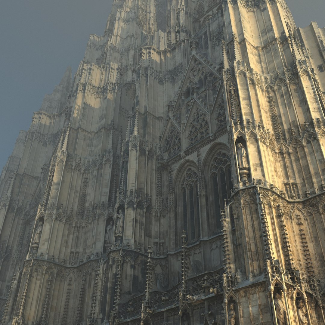 3d Obj Gothic Architecture Cathedral