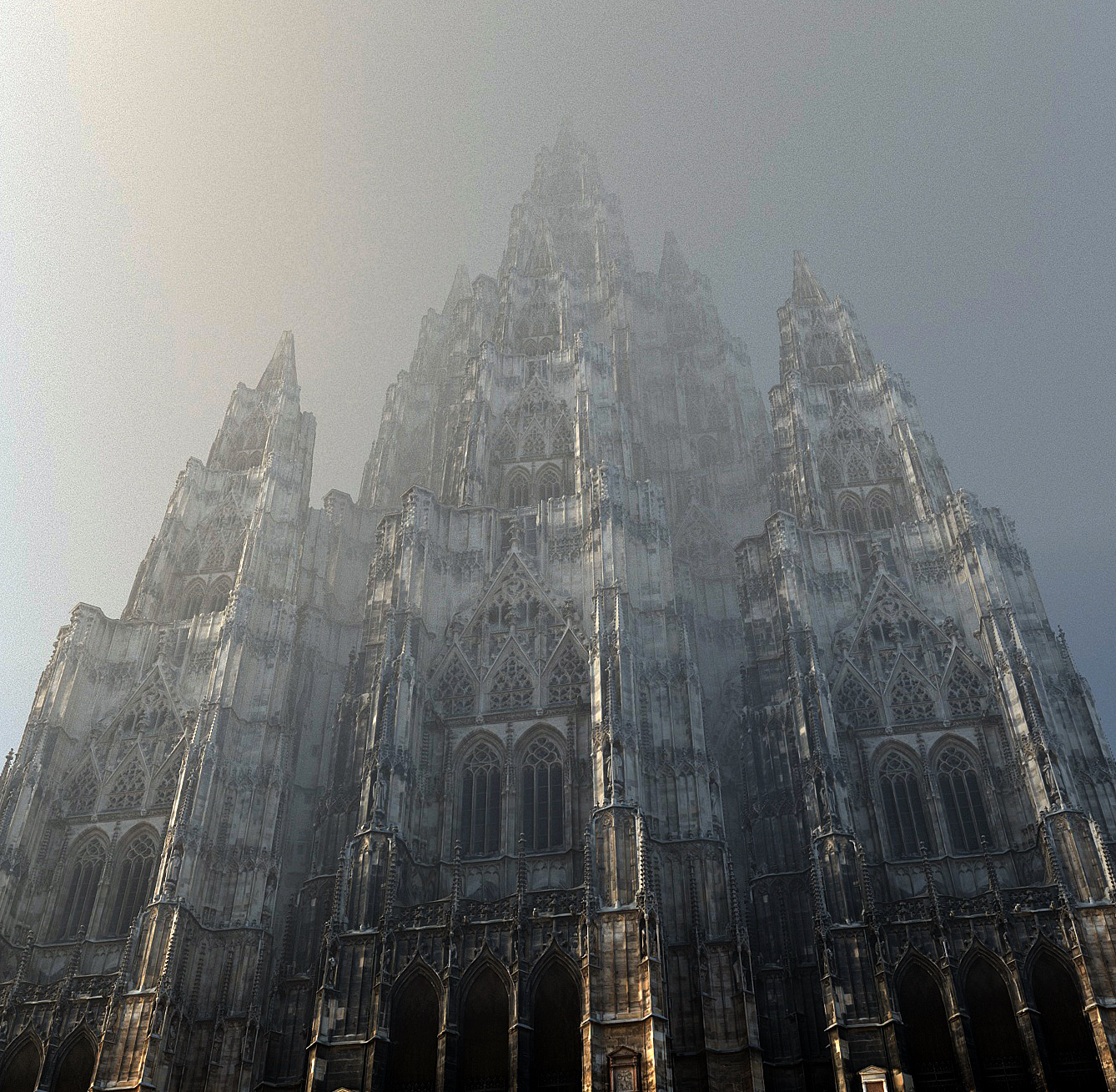 3d obj gothic architecture cathedral