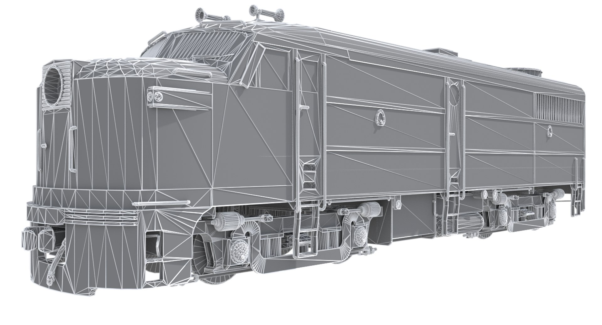 3d Model Of Alco Fa-1 Locomotive
