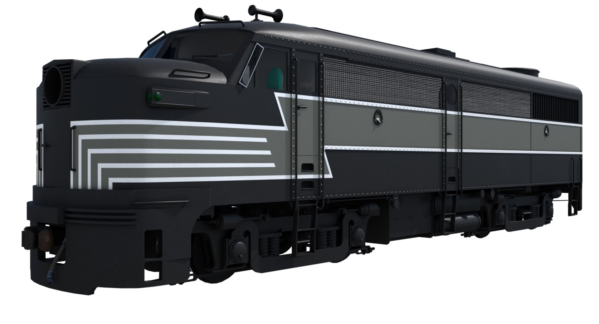 3d Model Of Alco Fa-1 Locomotive