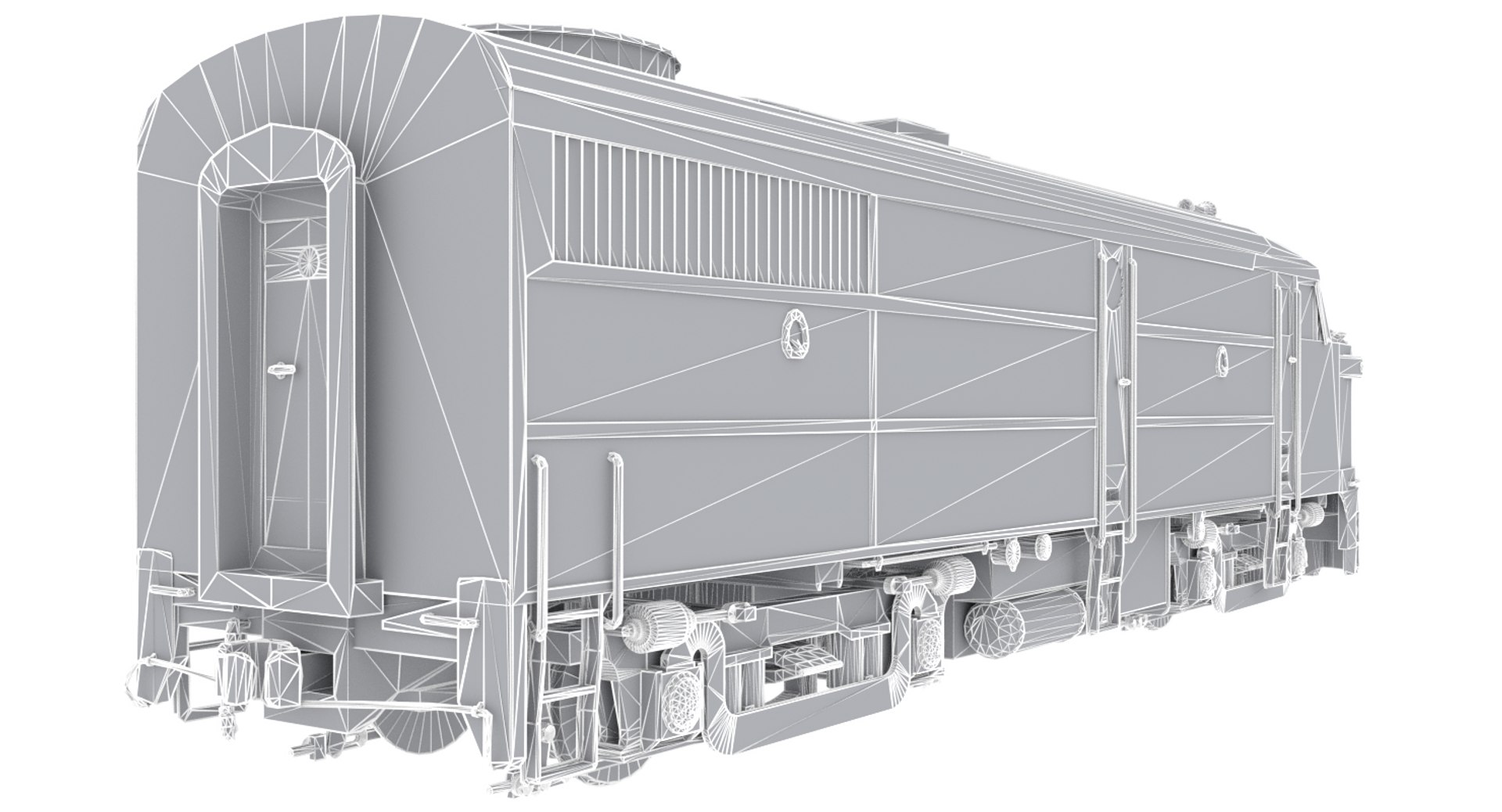 3d Model Of Alco Fa-1 Locomotive