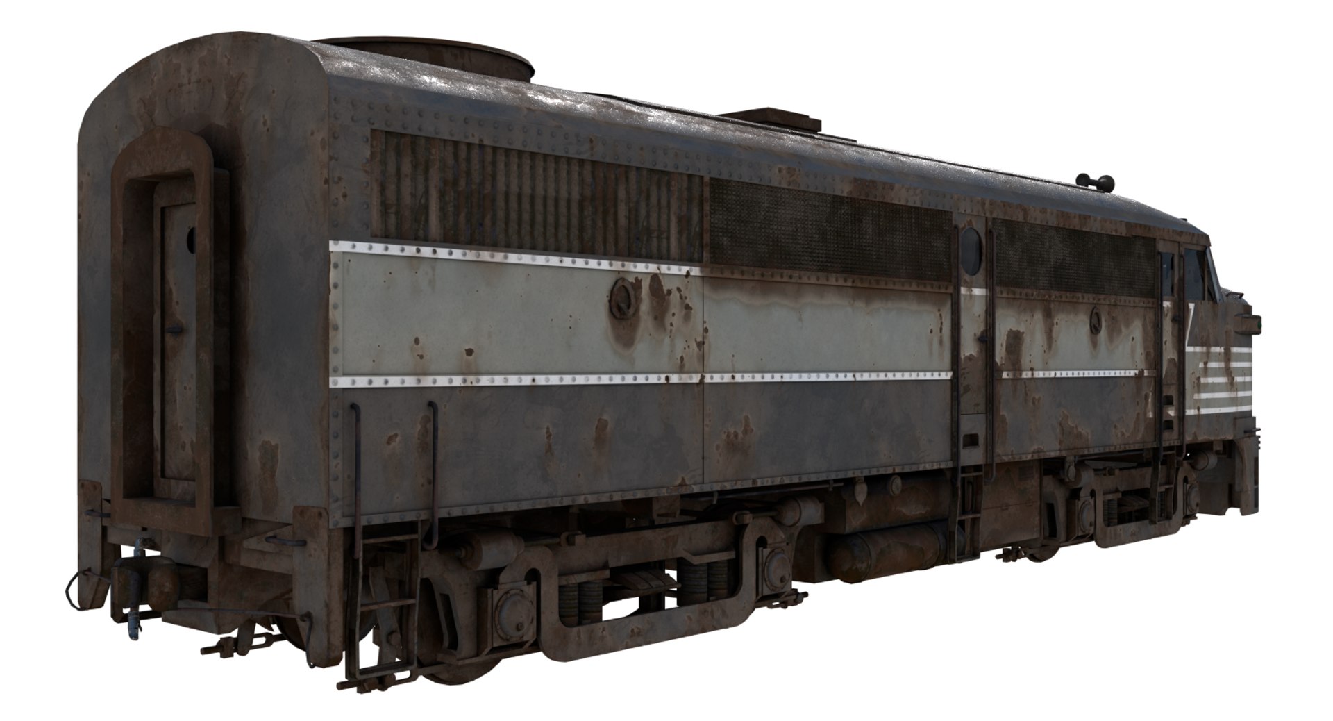 3d Model Of Alco Fa-1 Locomotive