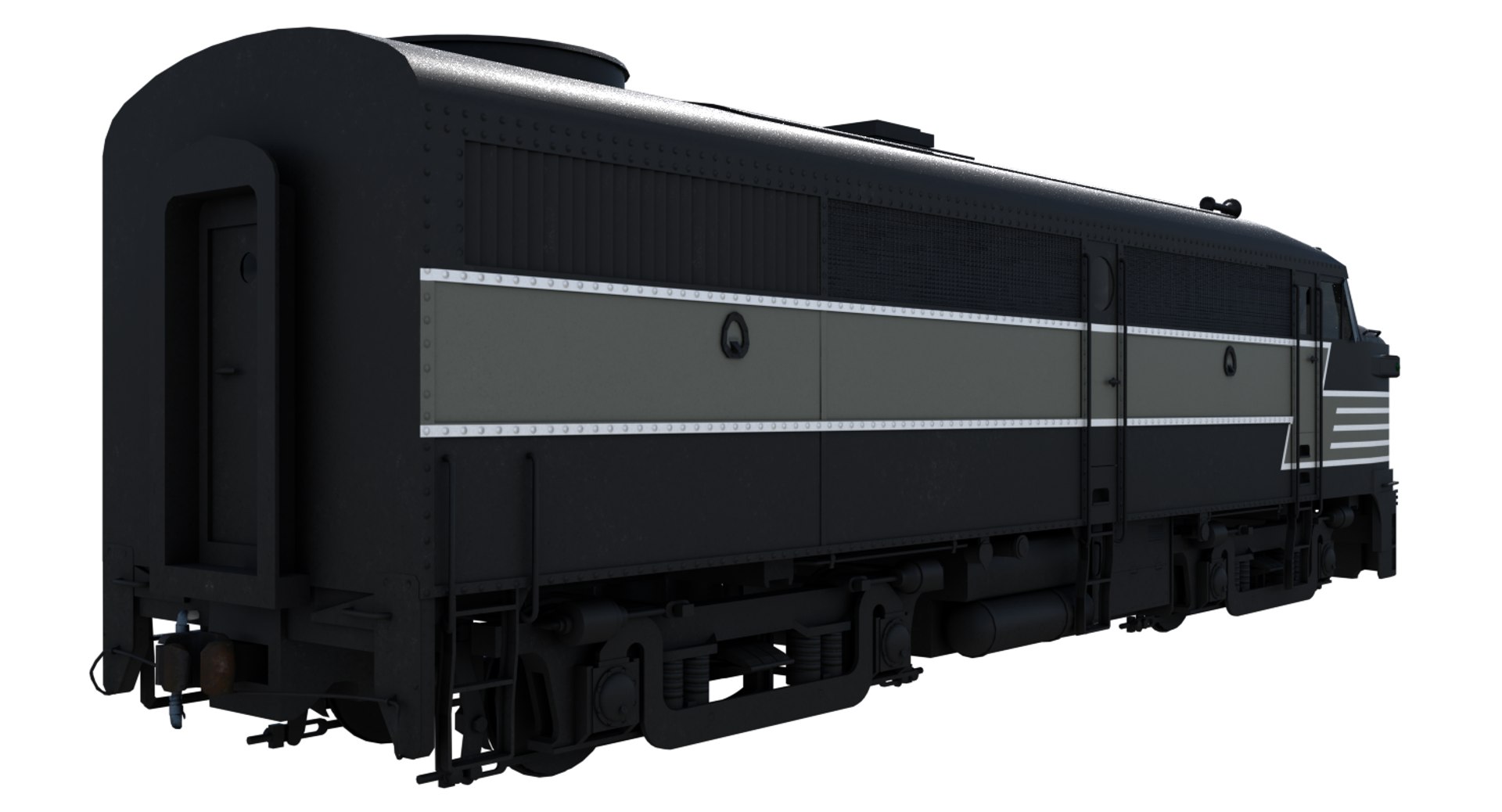3d Model Of Alco Fa-1 Locomotive