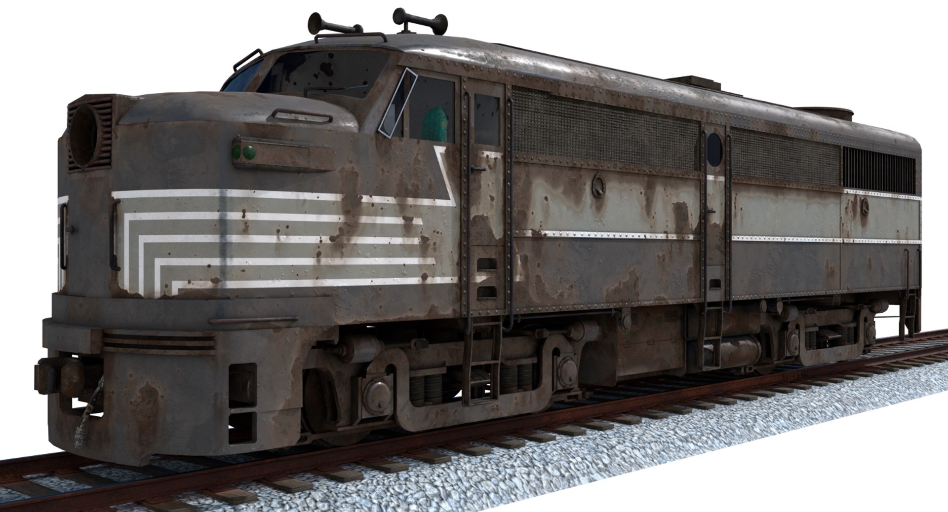 3d Model Of Alco Fa-1 Locomotive