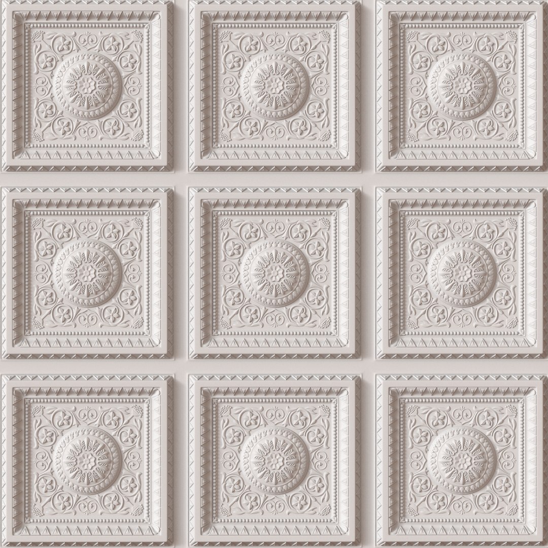 Decorative Ceiling Tile 3d Model