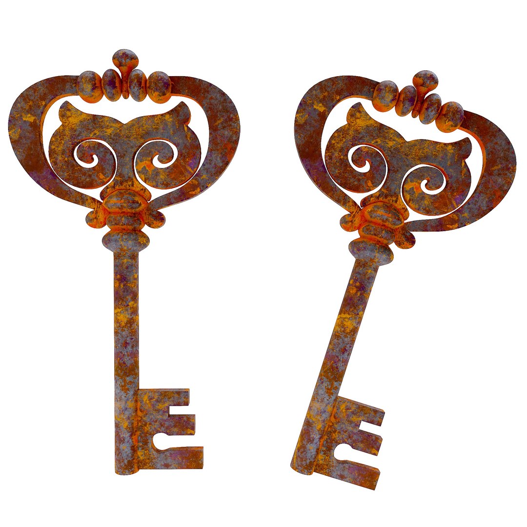 3D Door old key model - TurboSquid 1986694