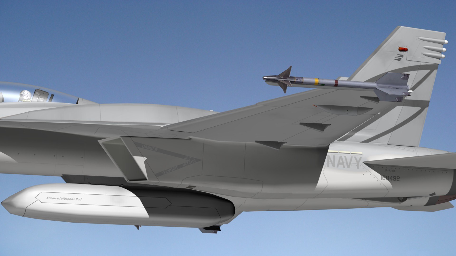 3D Model FA 18F Advanced R - TurboSquid 2068510
