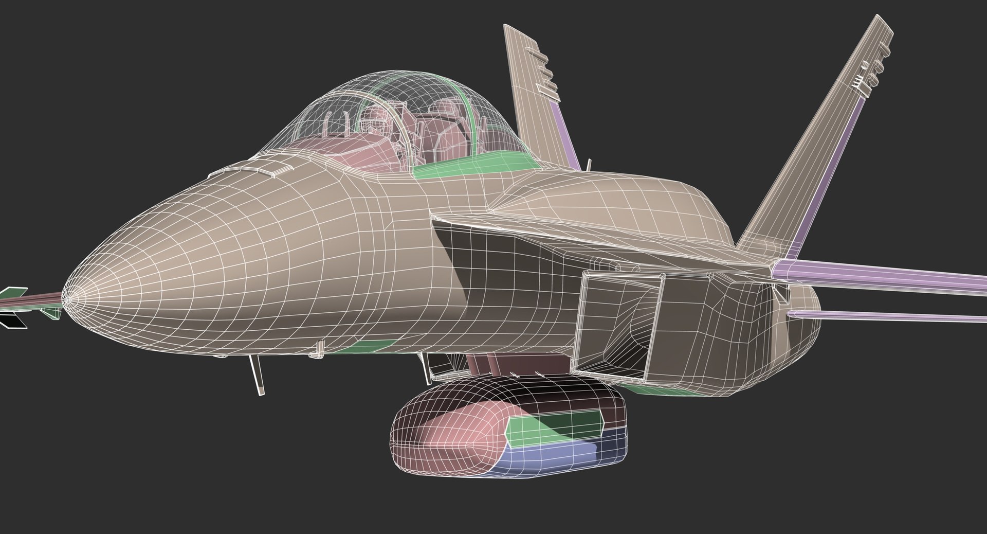 3D model FA 18F Advanced R - TurboSquid 2068510