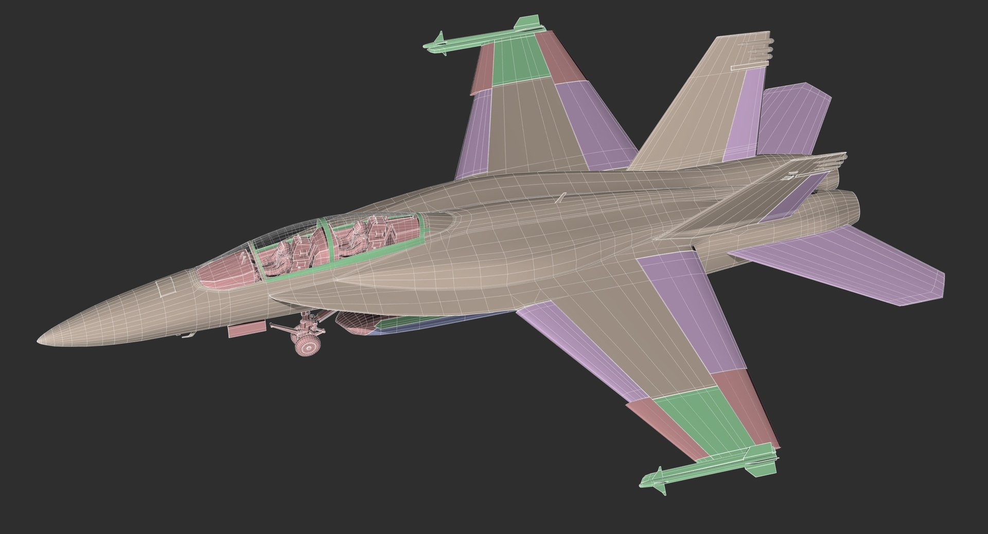 3D model FA 18F Advanced R - TurboSquid 2068510