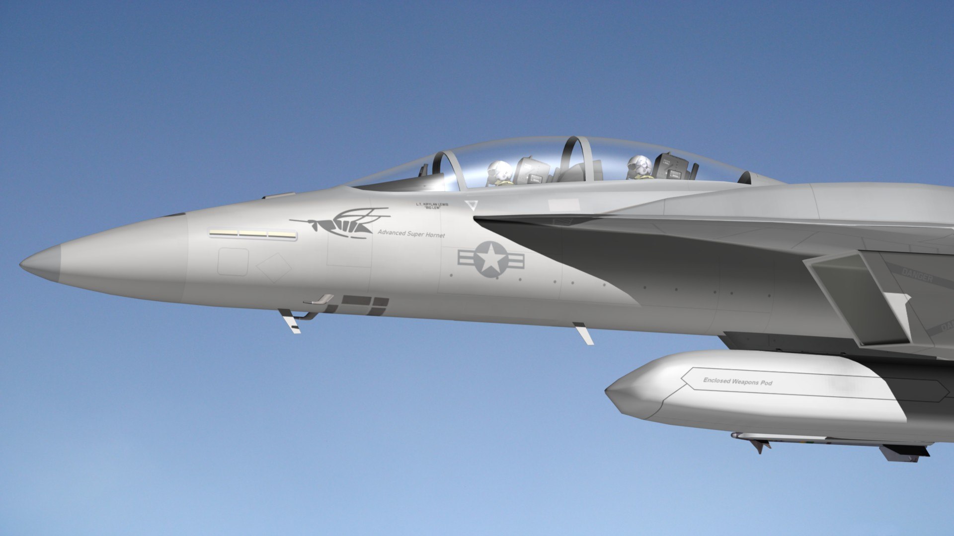 3D Model FA 18F Advanced R - TurboSquid 2068510