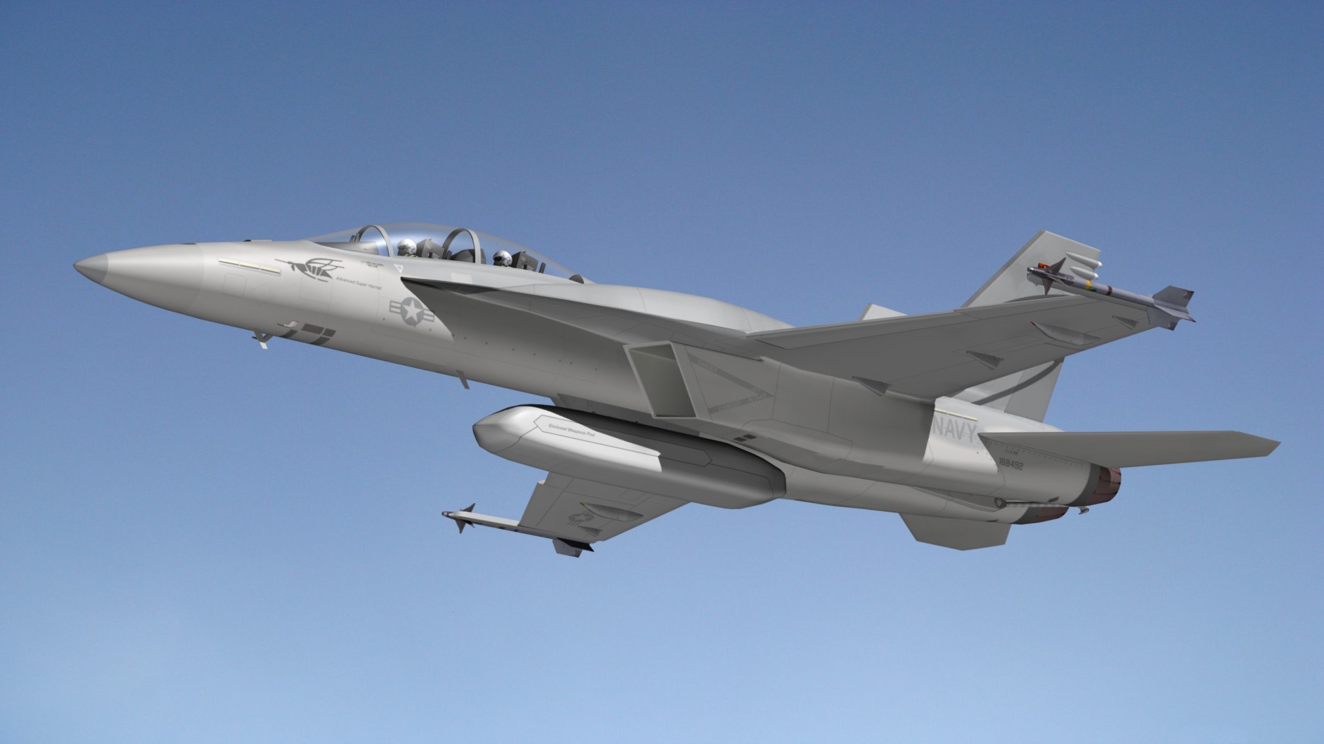 3D Model FA 18F Advanced R - TurboSquid 2068510