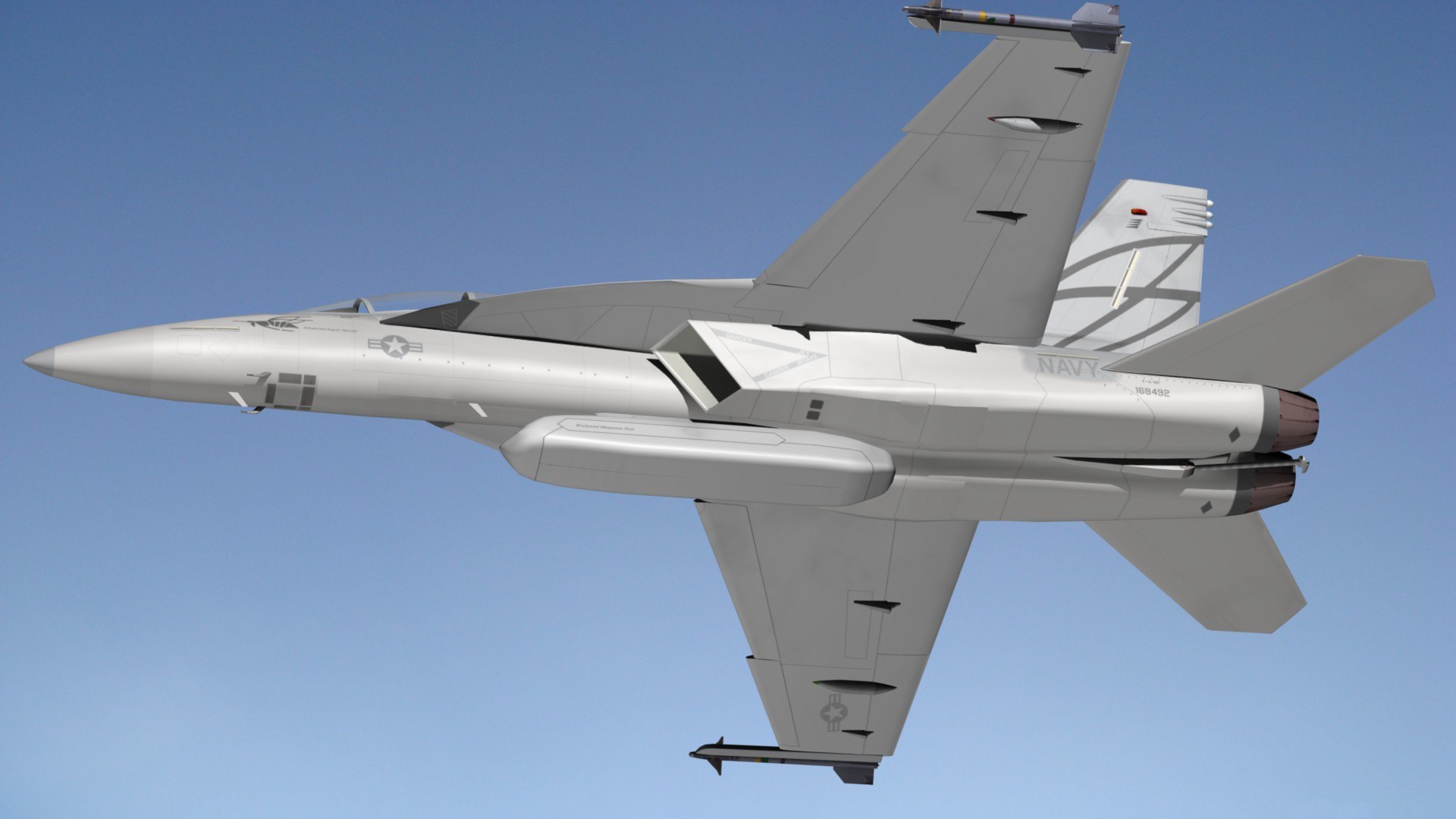 3D Model FA 18F Advanced R - TurboSquid 2068510