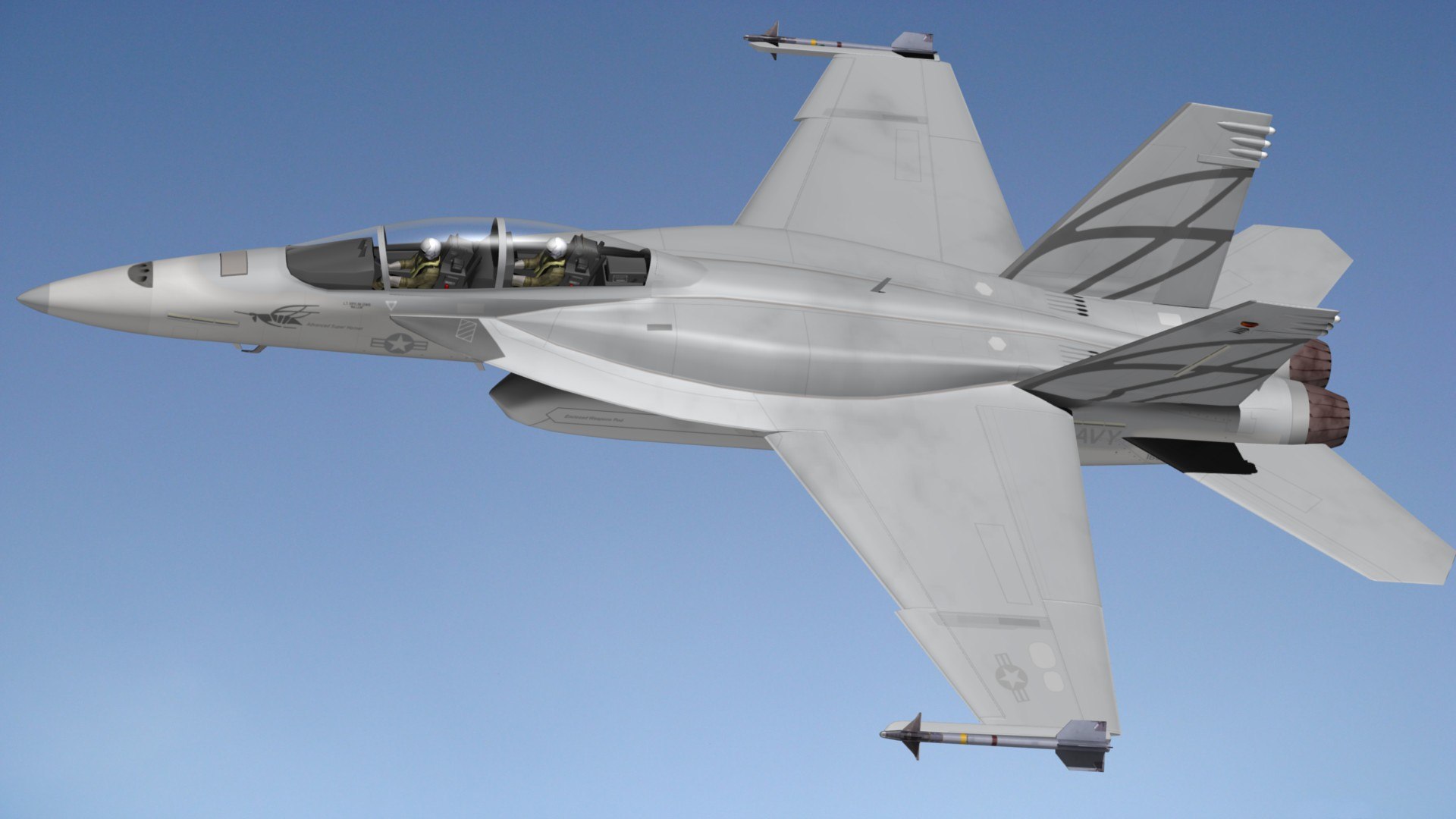 3D Model FA 18F Advanced R - TurboSquid 2068510