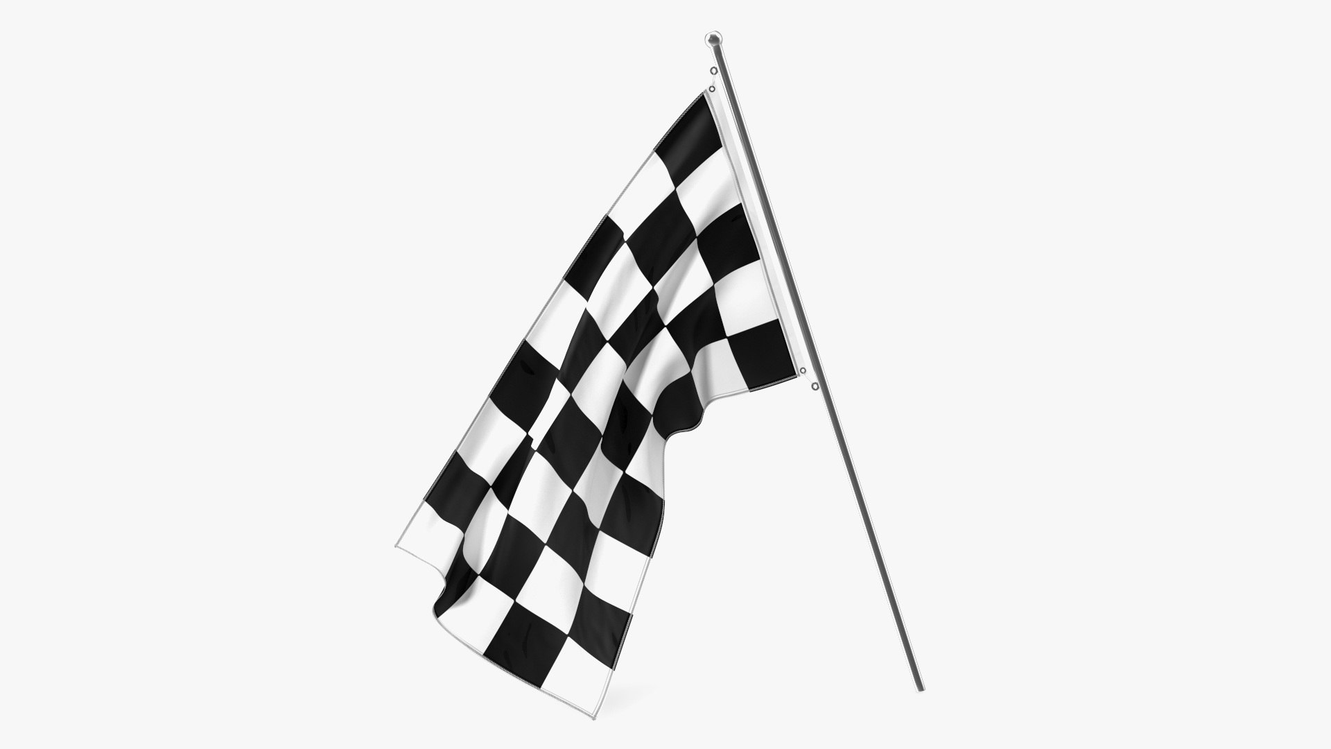 Waving Racing Flag Model - TurboSquid 2149911
