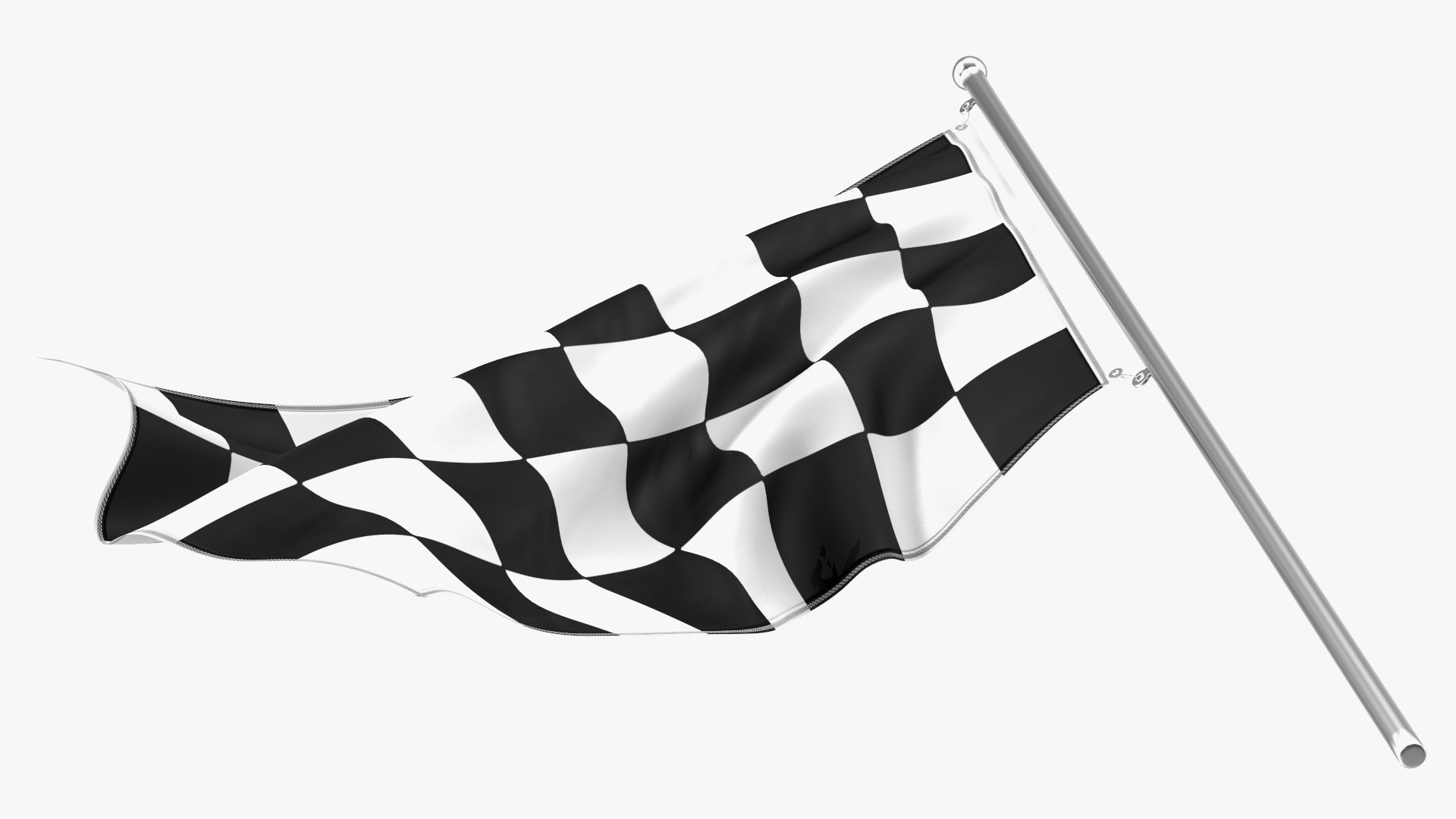 Waving Racing Flag Model - TurboSquid 2149911