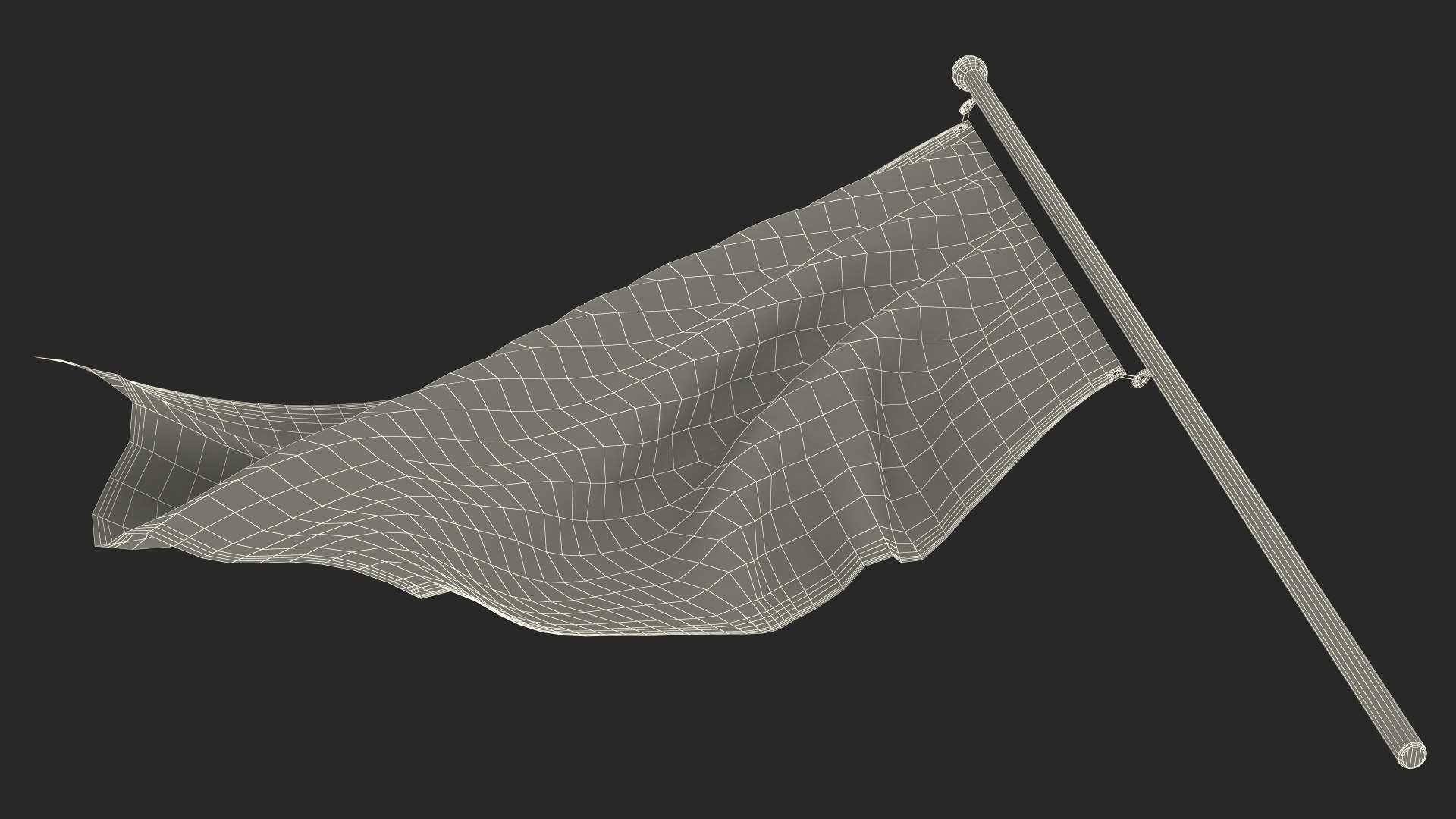 Waving Racing Flag Model - TurboSquid 2149911