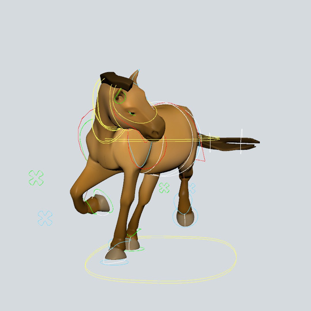 Horse rig animation 3D model - TurboSquid 1448364