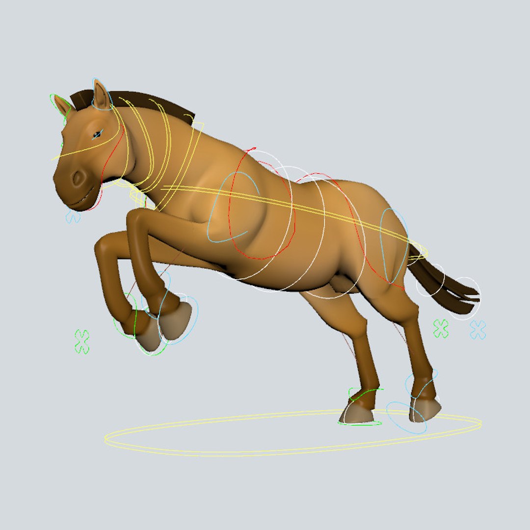 Horse rig animation 3D model - TurboSquid 1448364