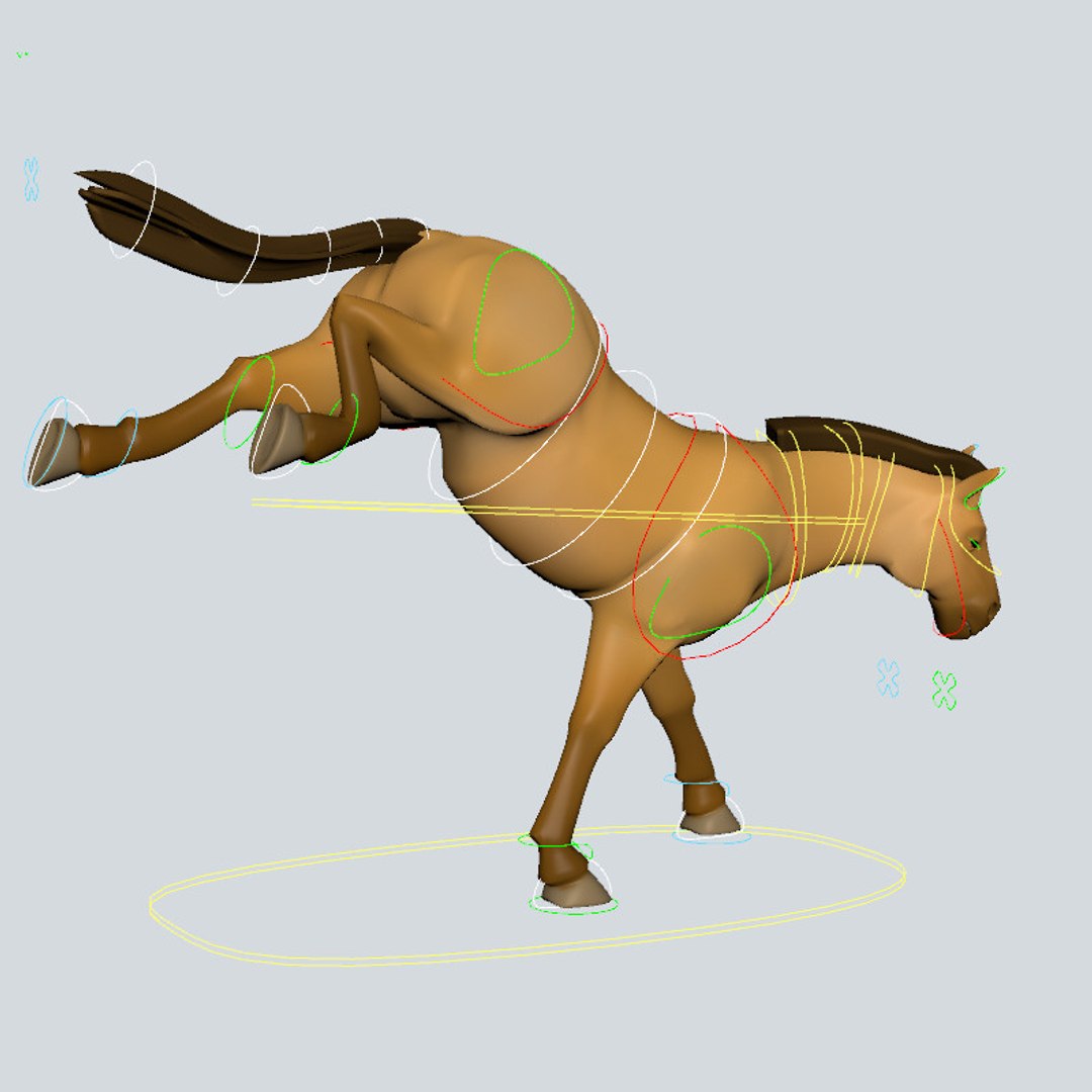 Horse rig animation 3D model - TurboSquid 1448364