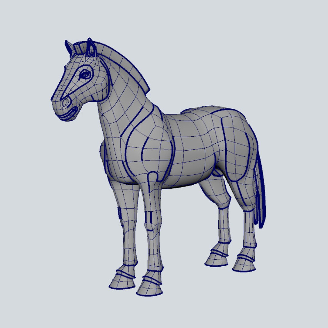 Horse rig animation 3D model - TurboSquid 1448364