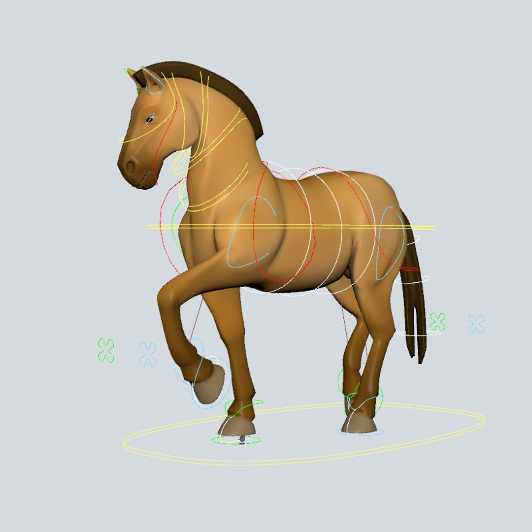 Horse rig animation 3D model - TurboSquid 1448364