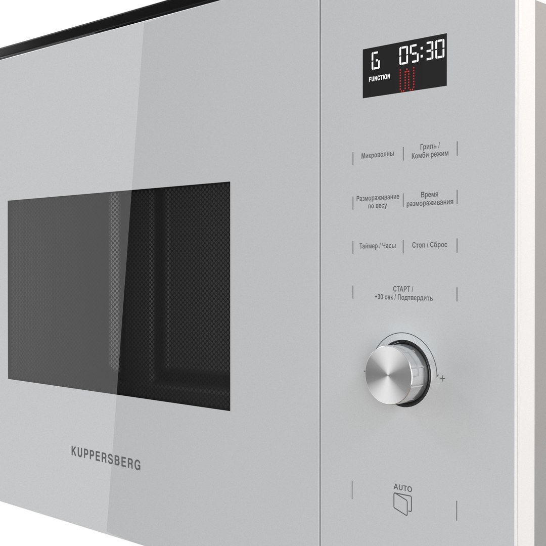 3D Microwave Oven Kuppersberg HMW 650 WH Model - TurboSquid 2050196