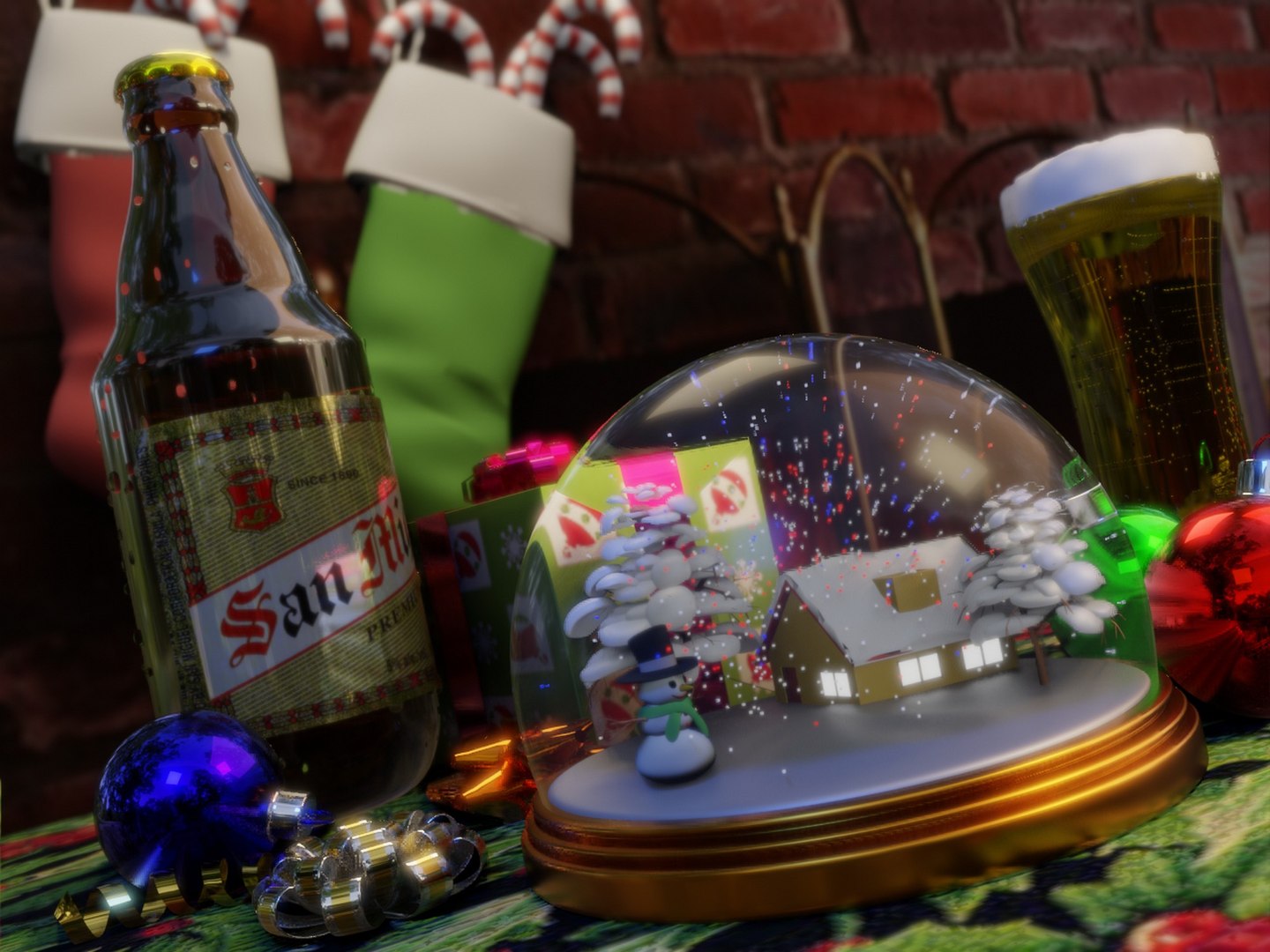 3D Christmas 3D Scene - TurboSquid 1823366