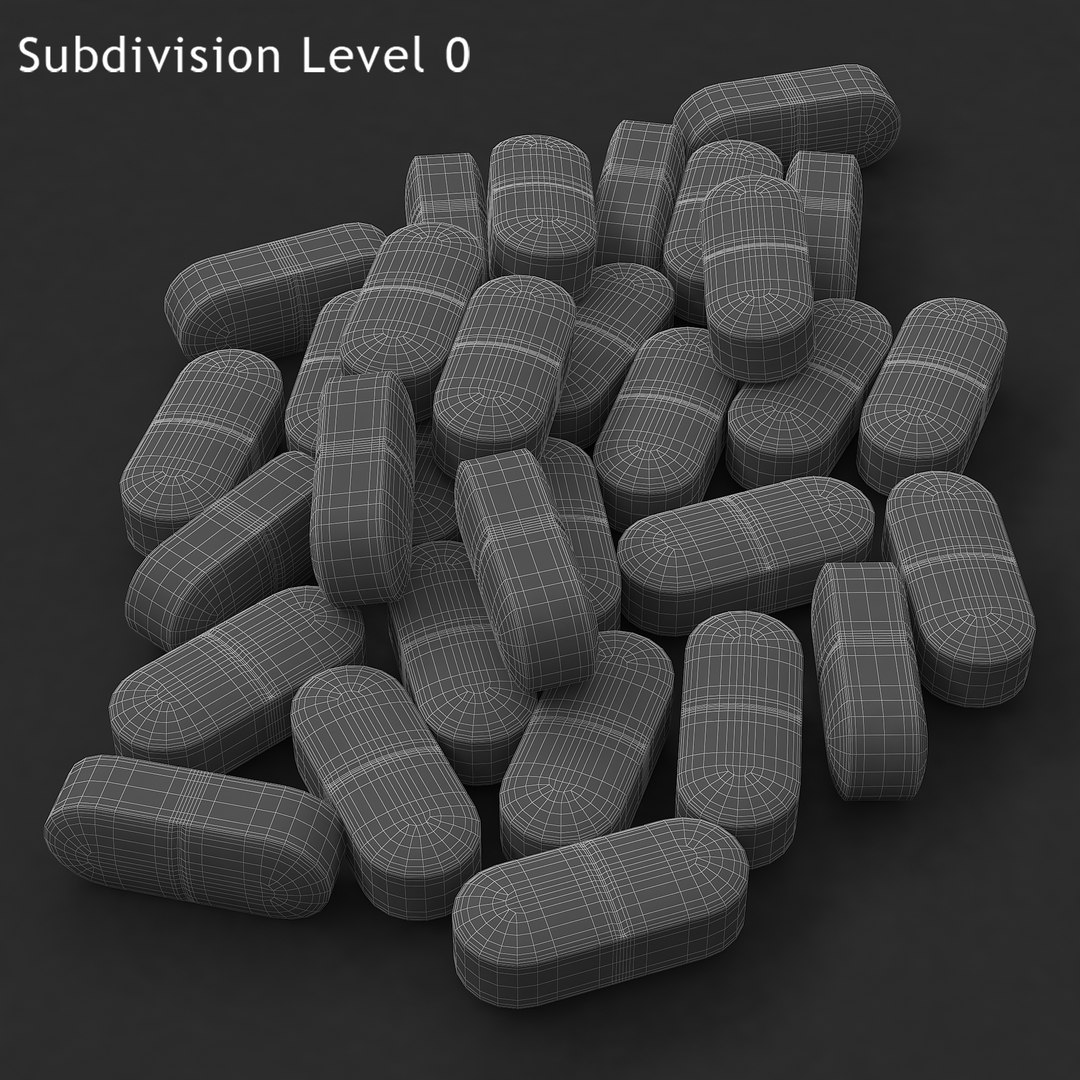Pills Capsules 3d Model