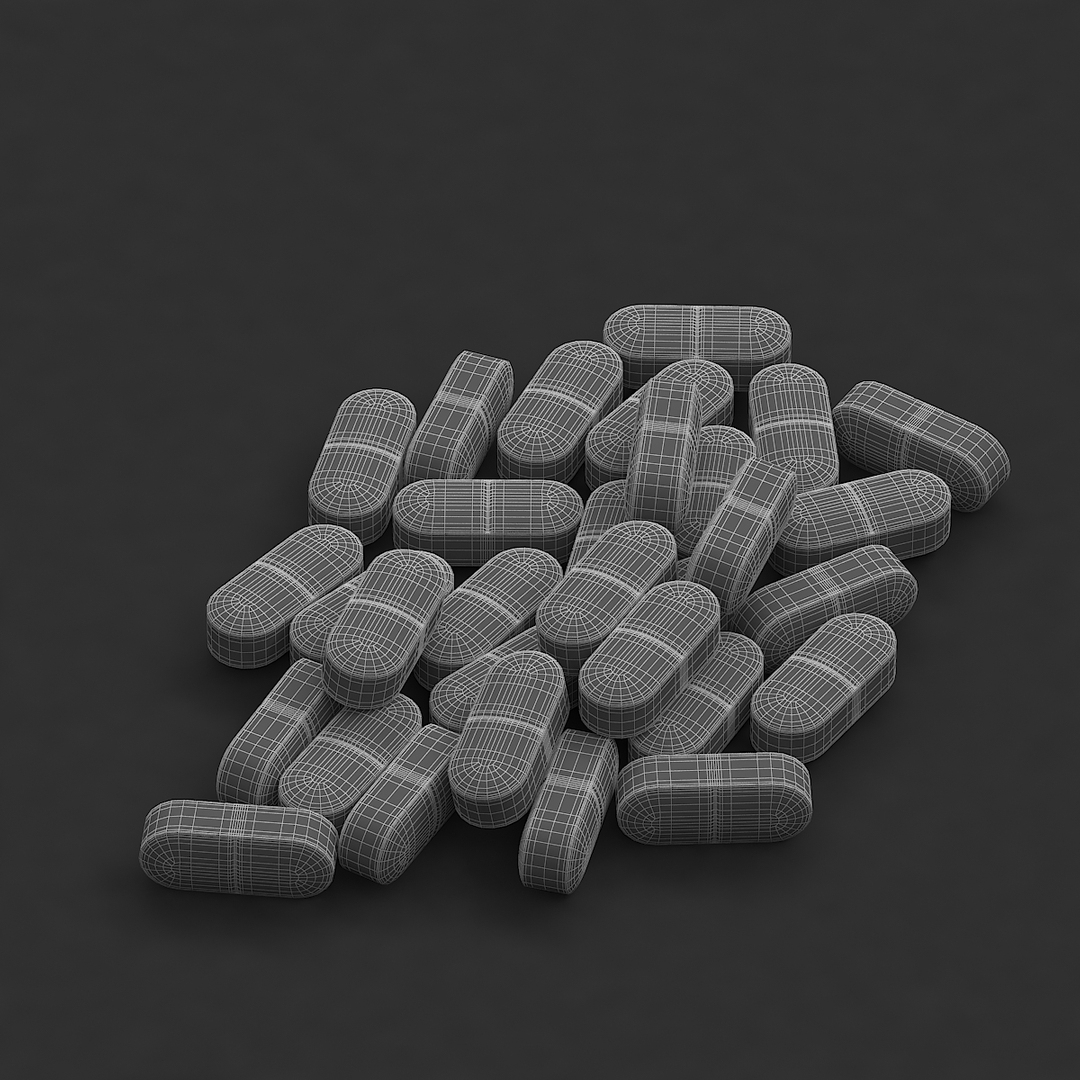 Pills Capsules 3d Model