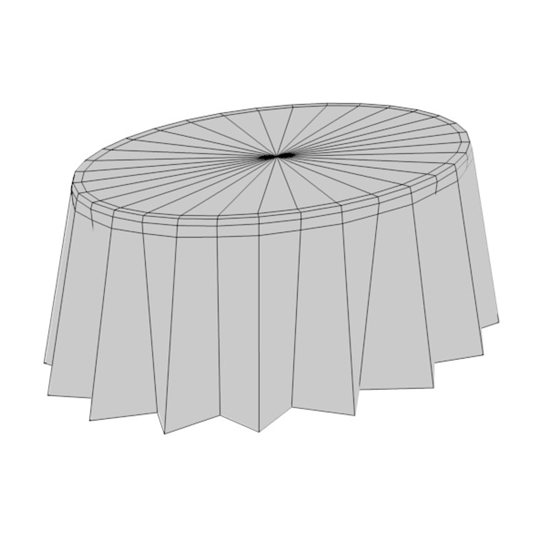 3ds max table cloth tablecloth