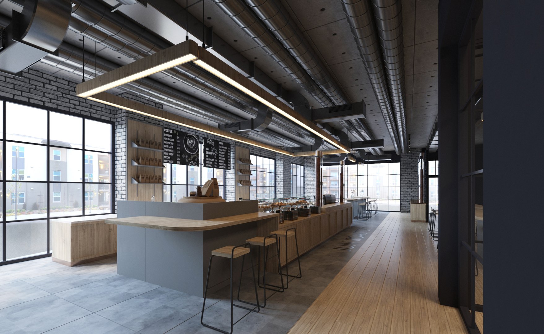 Coffee Roastery Shop Interior 3D Model - TurboSquid 2176332