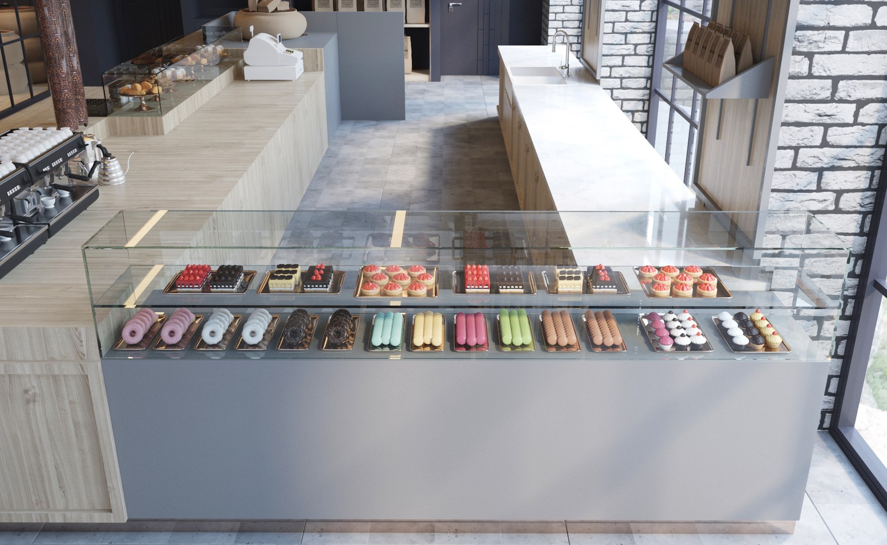 Coffee Roastery Shop Interior 3D Model - TurboSquid 2176332