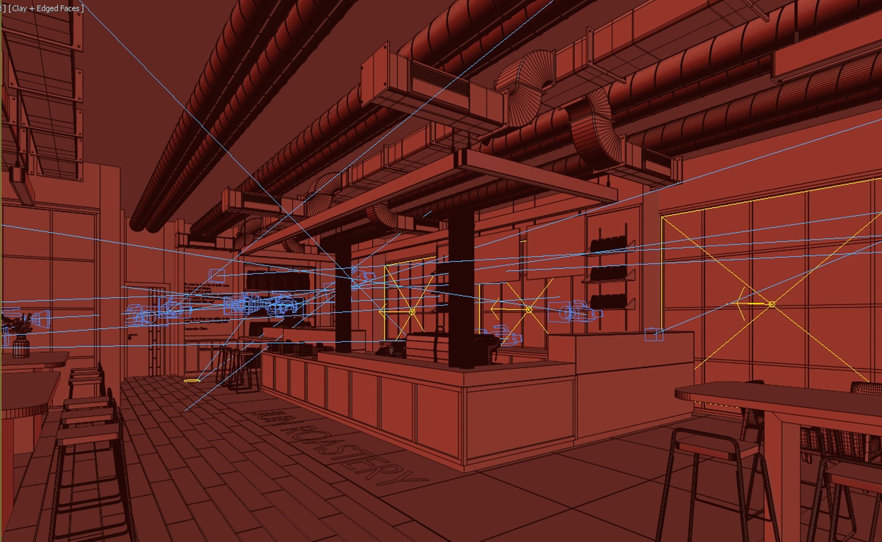 Coffee Roastery Shop Interior 3D model - TurboSquid 2176332