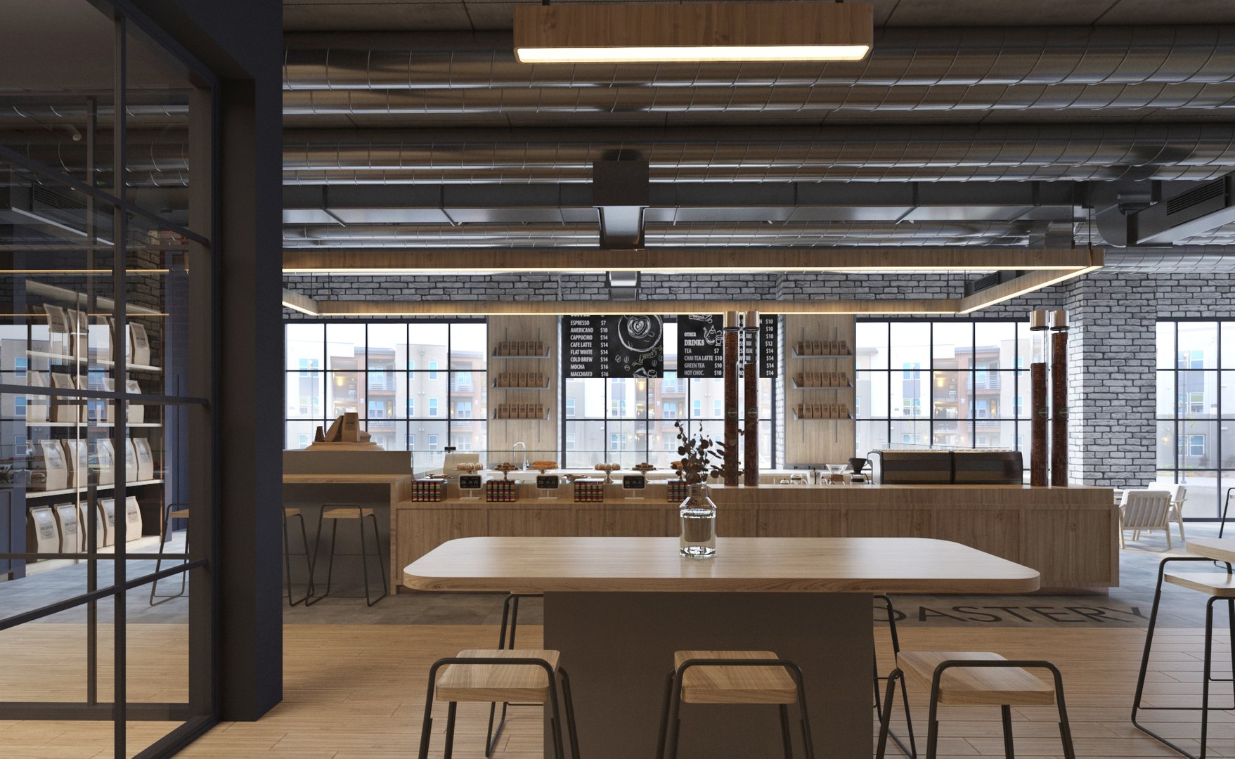 Coffee Roastery Shop Interior 3D Model - TurboSquid 2176332