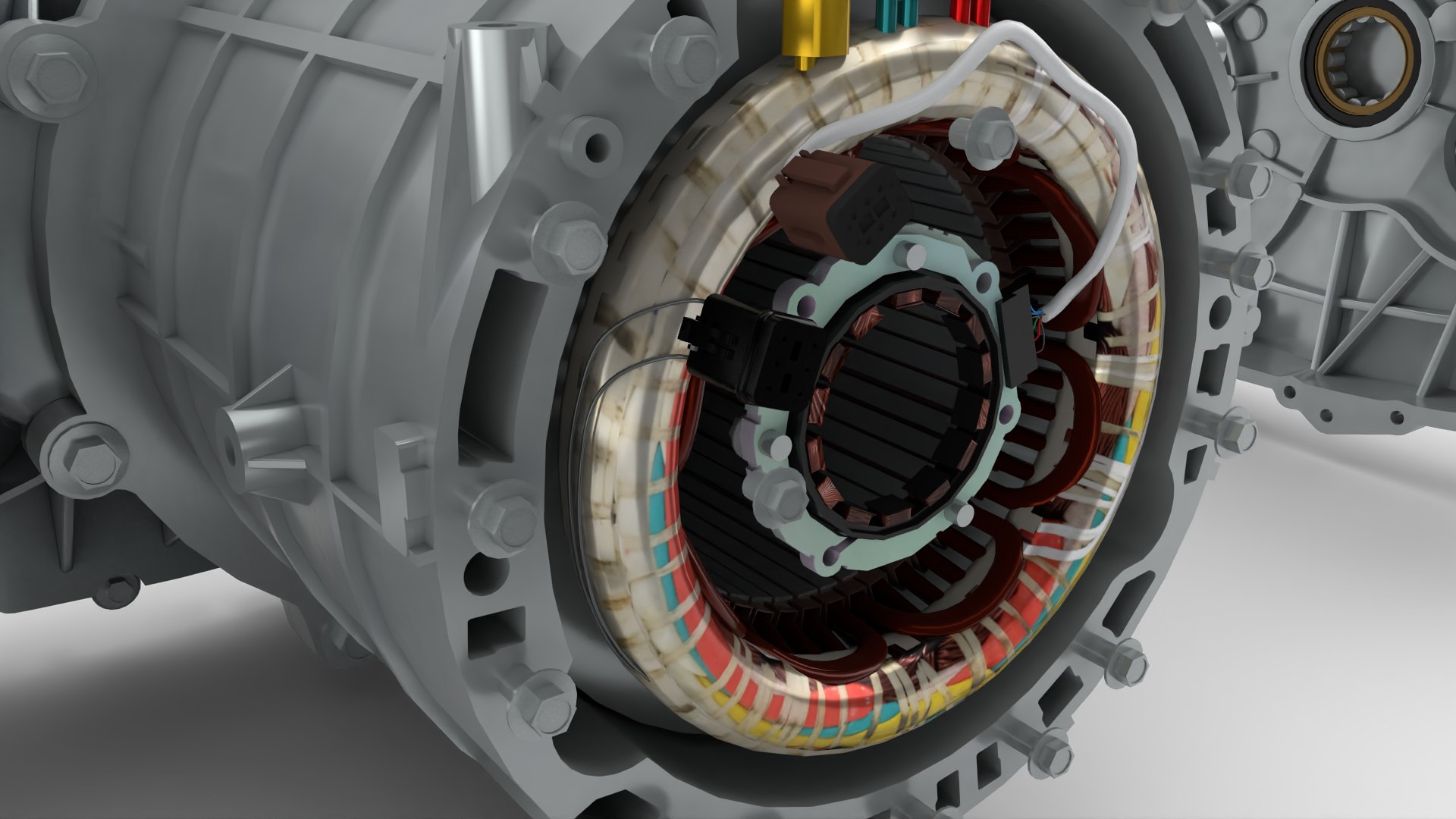 3D Auto Electric Engine Model - TurboSquid 2197801