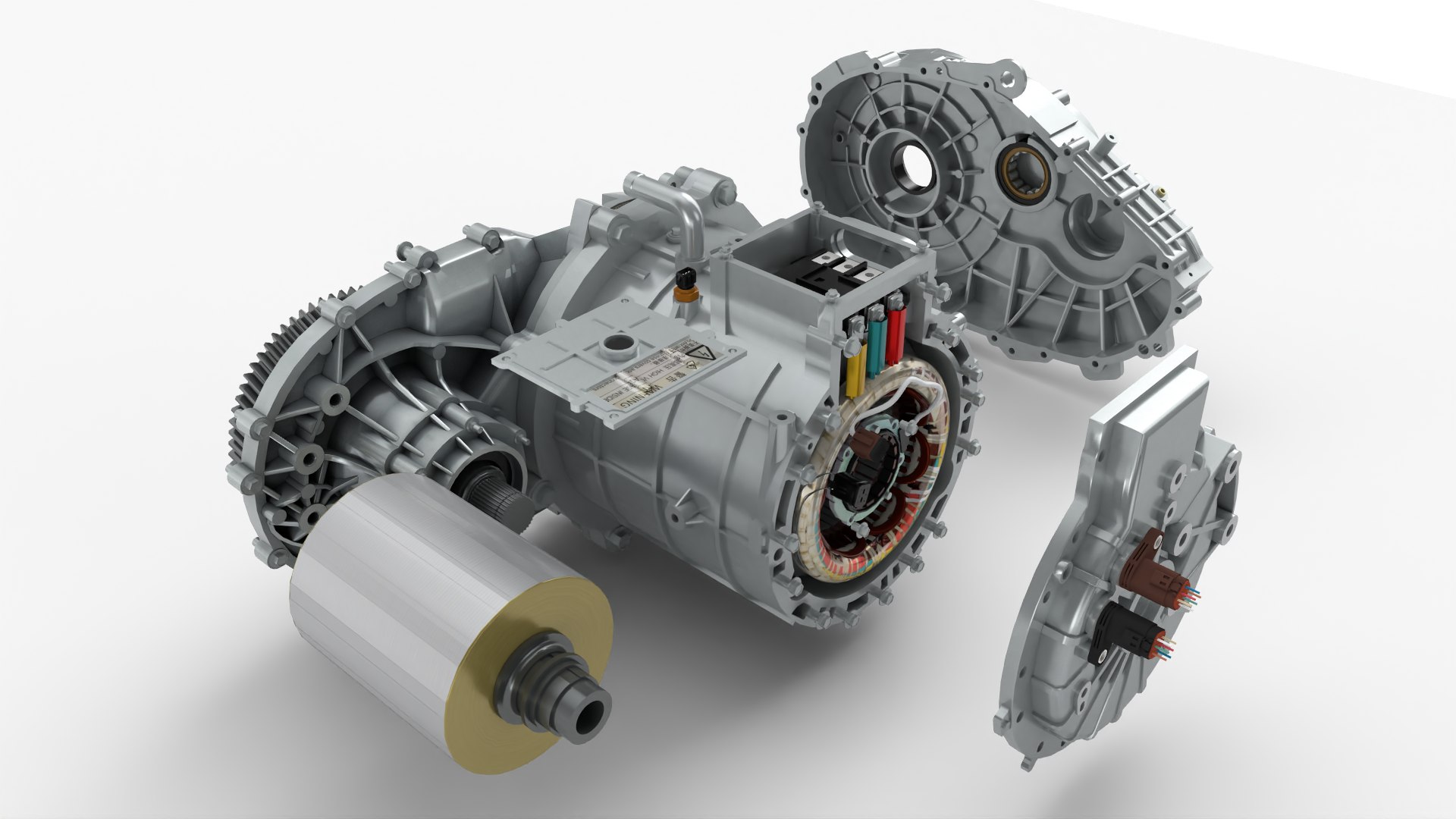 3D Auto Electric Engine Model - TurboSquid 2197801