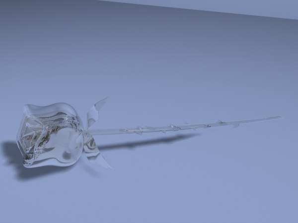 3ds max glass rose