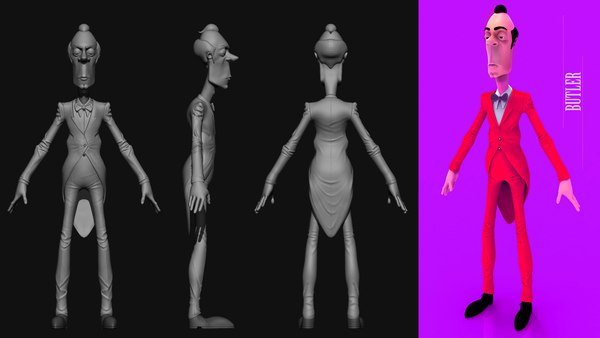 3D butler games tv - TurboSquid 1248244