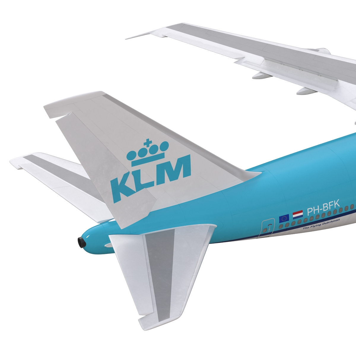 boeing 747 300 klm 3d model