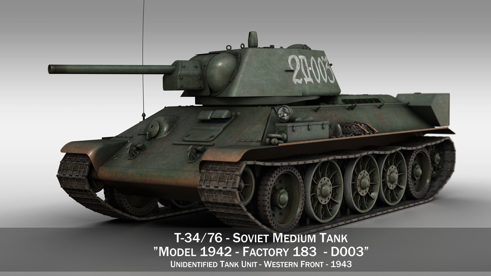 3D T-34 T-34-76 Soviet Model - TurboSquid 1673890