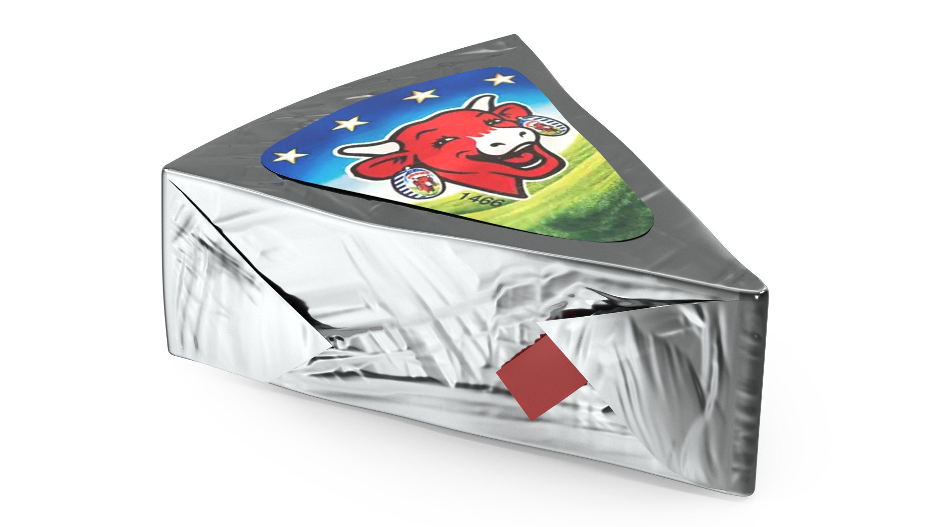 Creamy Cheese Triangle Laughing Cow 3D model - TurboSquid 2155771