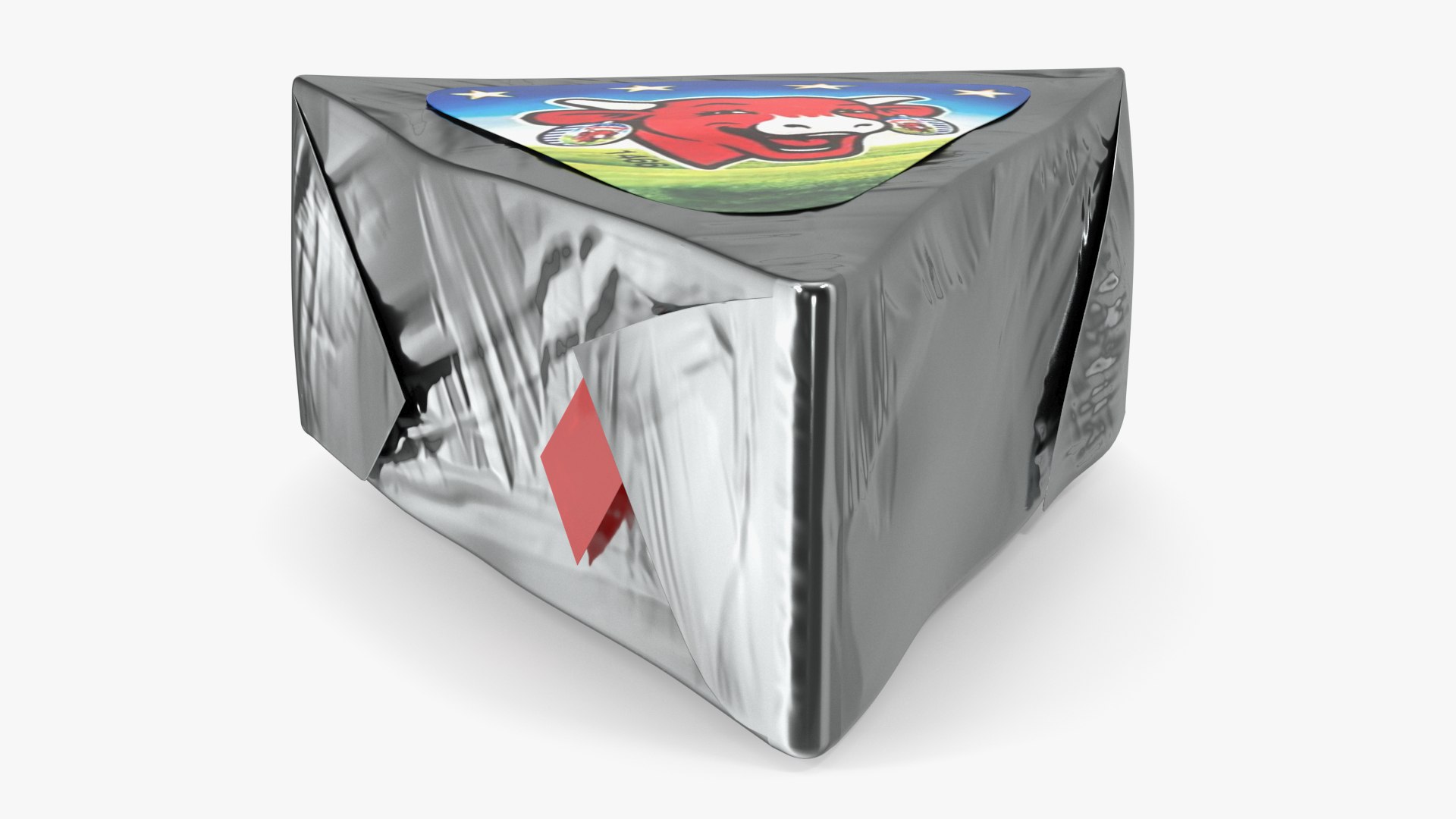 Creamy Cheese Triangle Laughing Cow 3D Model - TurboSquid 2155771
