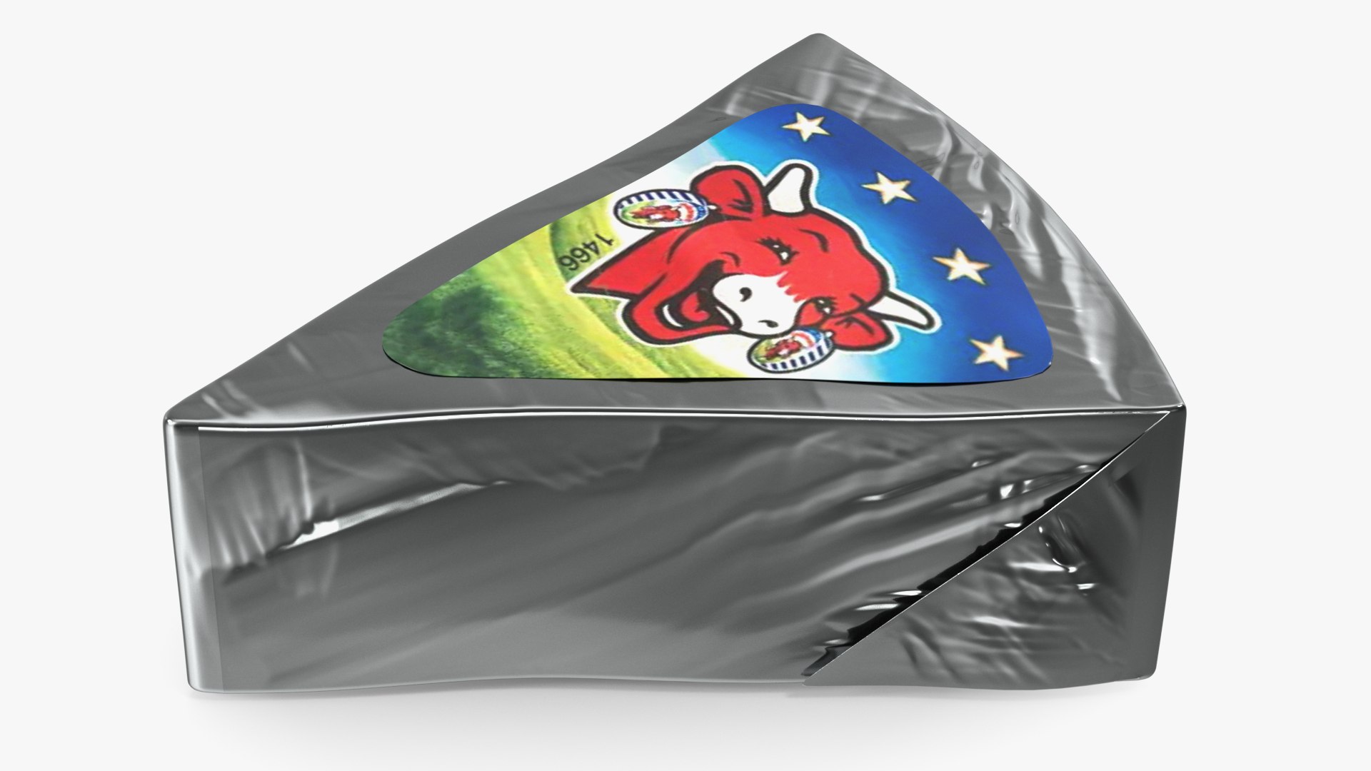 Creamy Cheese Triangle Laughing Cow 3D Model - TurboSquid 2155771